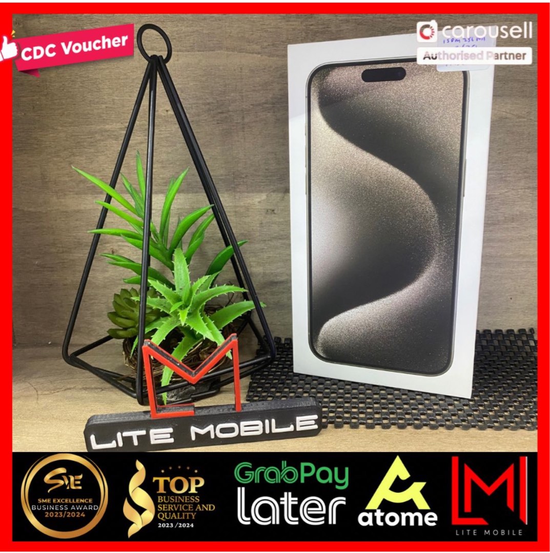 iPhone 15 Pro Max Natural Titanium 256GB, Mobile Phones & Gadgets ...