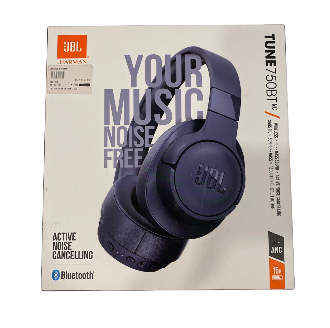 jbl tune 750bt noise-cancellinf headphones, Audio, Headphones & Headsets on Carousell