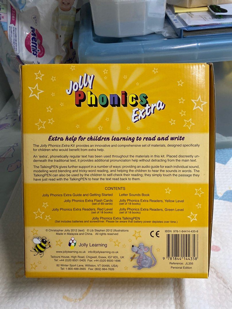 Jolly Phonics Extra (連點讀筆）, 興趣及遊戲, 書本 & 文具, 兒童書籍 - Carousell