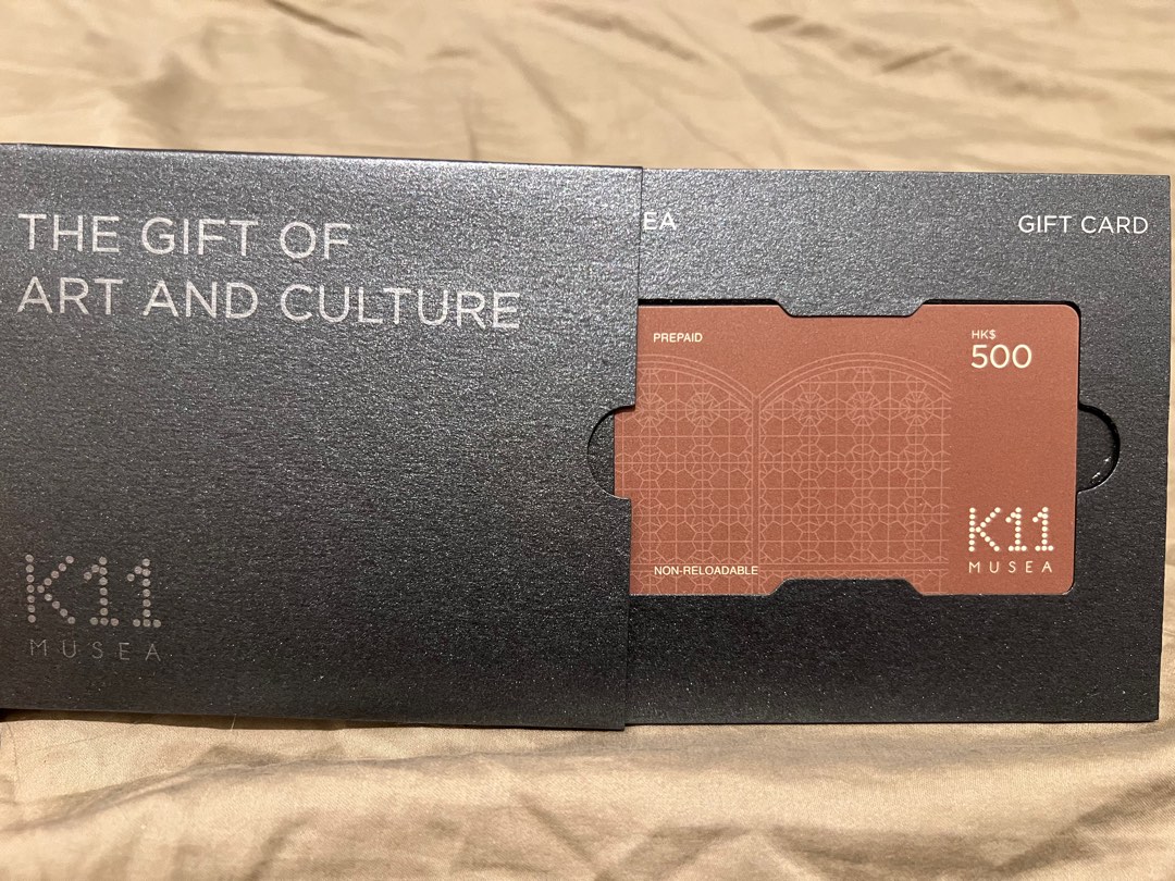 K11 MUSEA gift card $500, 門票＆禮券, 現金券、兌換券、禮券 - Carousell