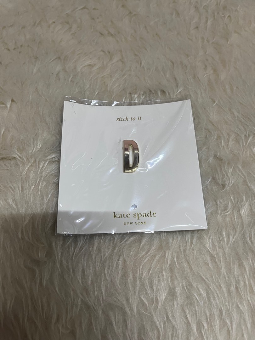 Kate Spade Letter D Gold Sticker, Women's Fashion, Watches ...