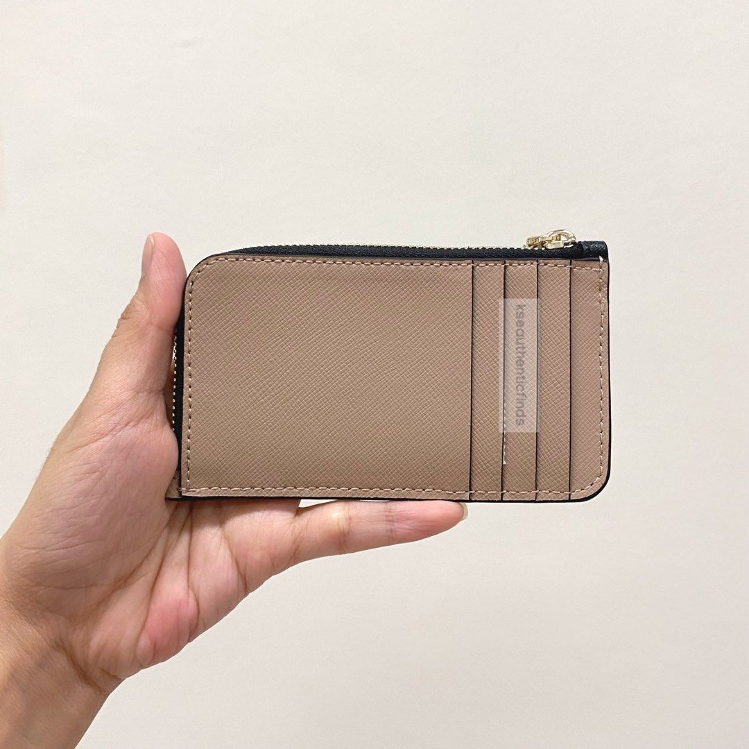KATE SPADE Madison Top Zip Card Holder in Colorblock, Luxury, Bags ...