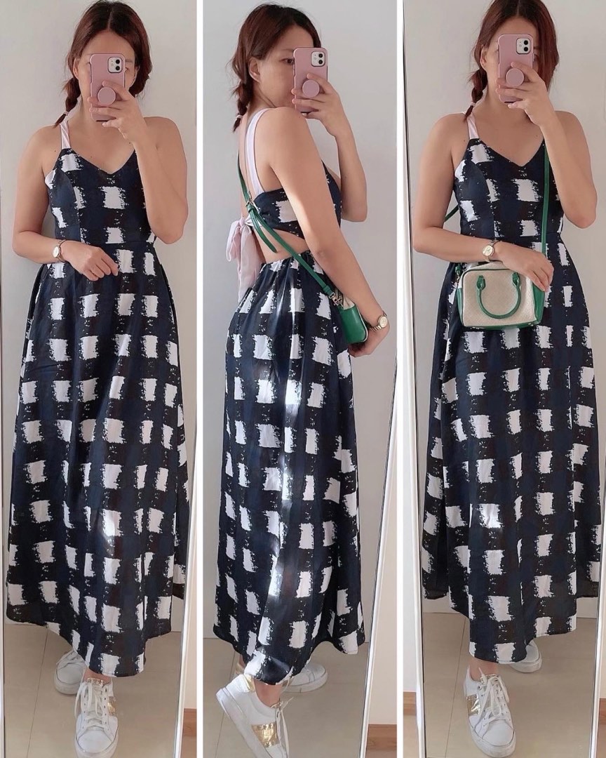 Korean Maxi Dress, Women's Fashion, Dresses & Sets, Dresses on Carousell