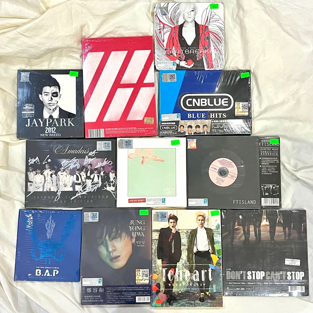 KPOP ALBUM CD - G-DRAGON, EPIK HIGH, BAP, FTISLAND, CNBLUE, iKON, JAY PARK, JUNG YONG HWA ...