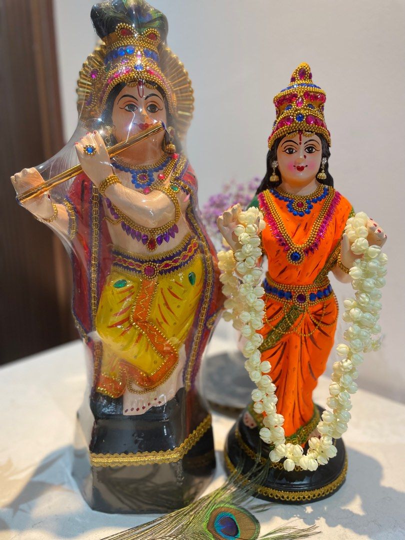 Krishna Rukmini Idols, Furniture & Home Living, Home Decor, Other Home ...