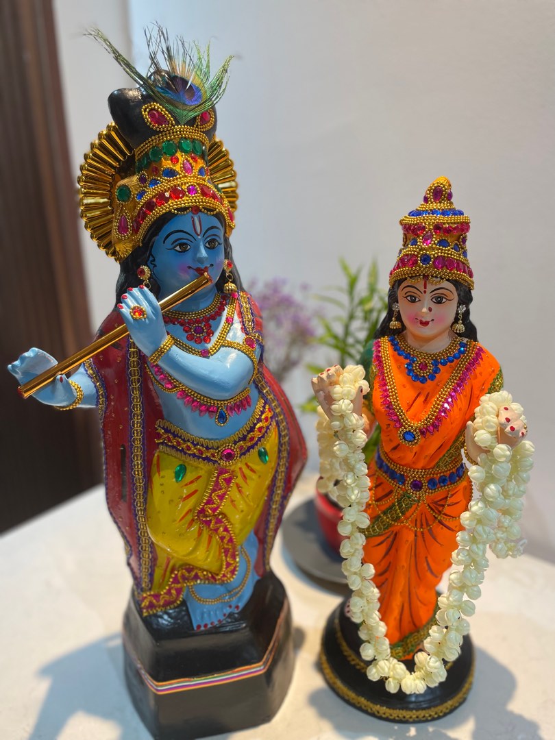 Krishna Rukmini Idols, Furniture & Home Living, Home Decor, Other Home ...