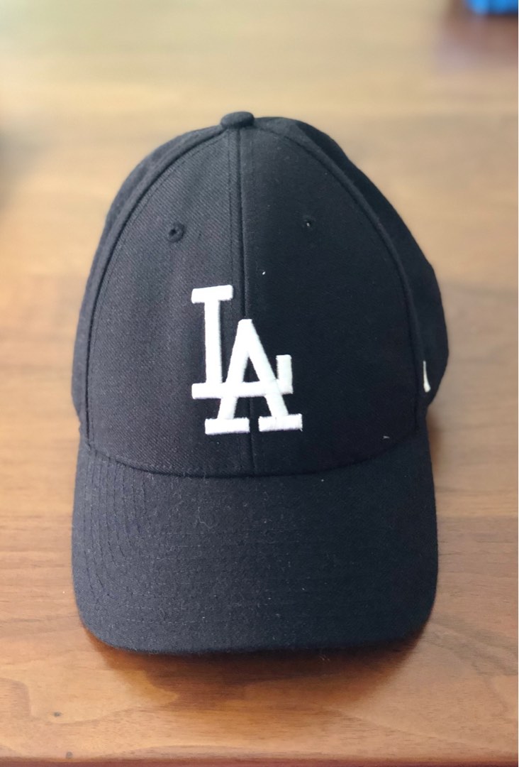LA New Era Dodgers black cap, Men's Fashion, Watches & Accessories ...
