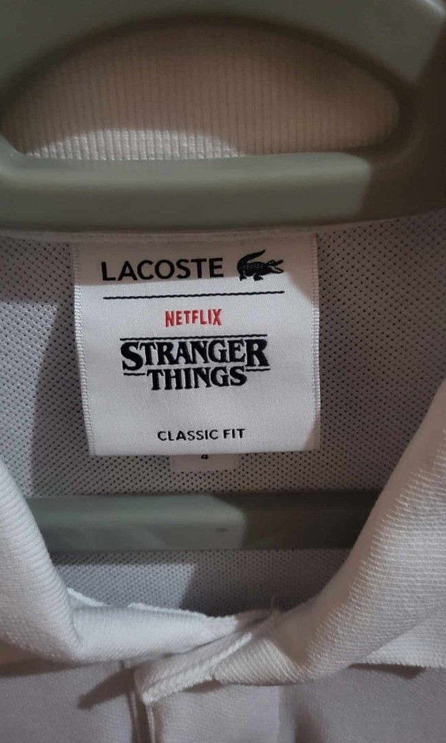 Lacoste x Stranger Things Polo Shirt, Women's Fashion, Tops, Shirts on ...