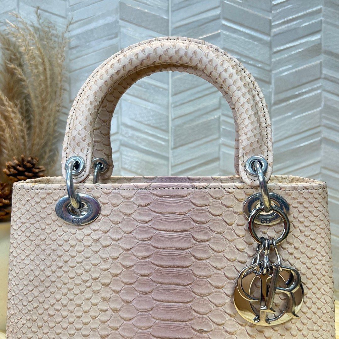 Lady Dior in Exotic Python Leather, Luxury, Bags & Wallets on Carousell