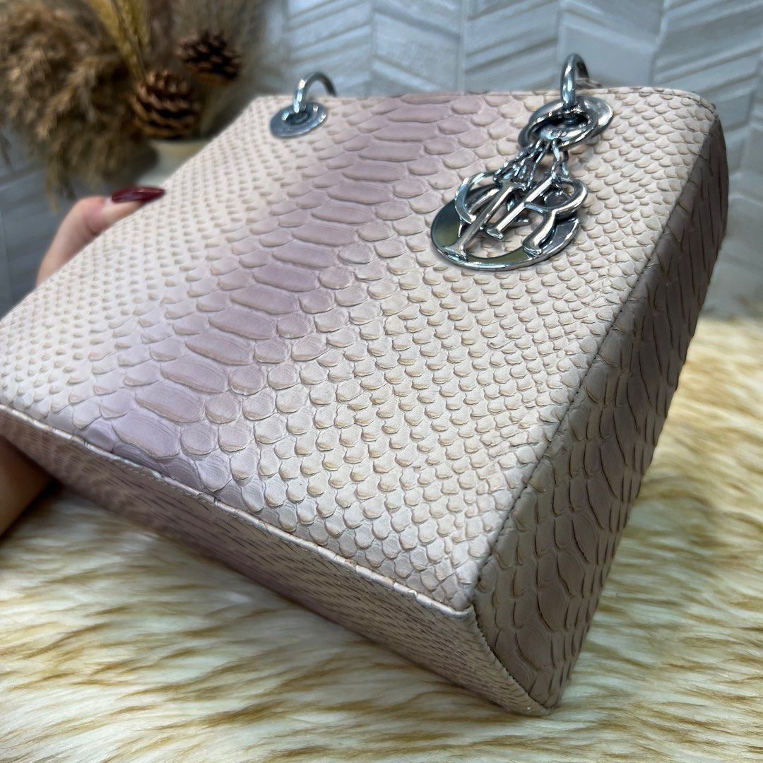 Lady Dior in Exotic Python Leather, Luxury, Bags & Wallets on Carousell