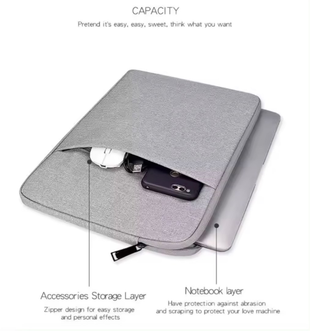Laptop/Notebook Bag Zipper/Pocket Waterproof Various Sizes, Computers ...