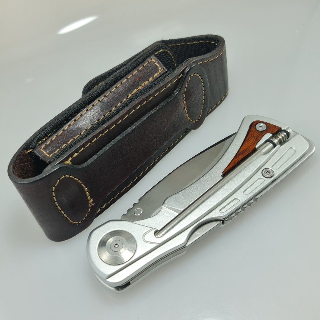 Leatherman Klamath S30V hunting knife gut hook diamond rod benchmade ...