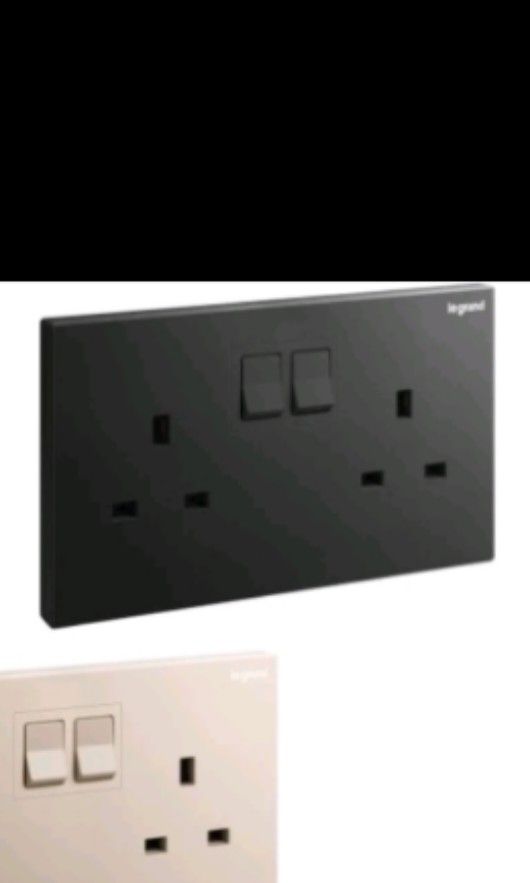 Legrand Galion Double socket, TV & Home Appliances, Electrical ...