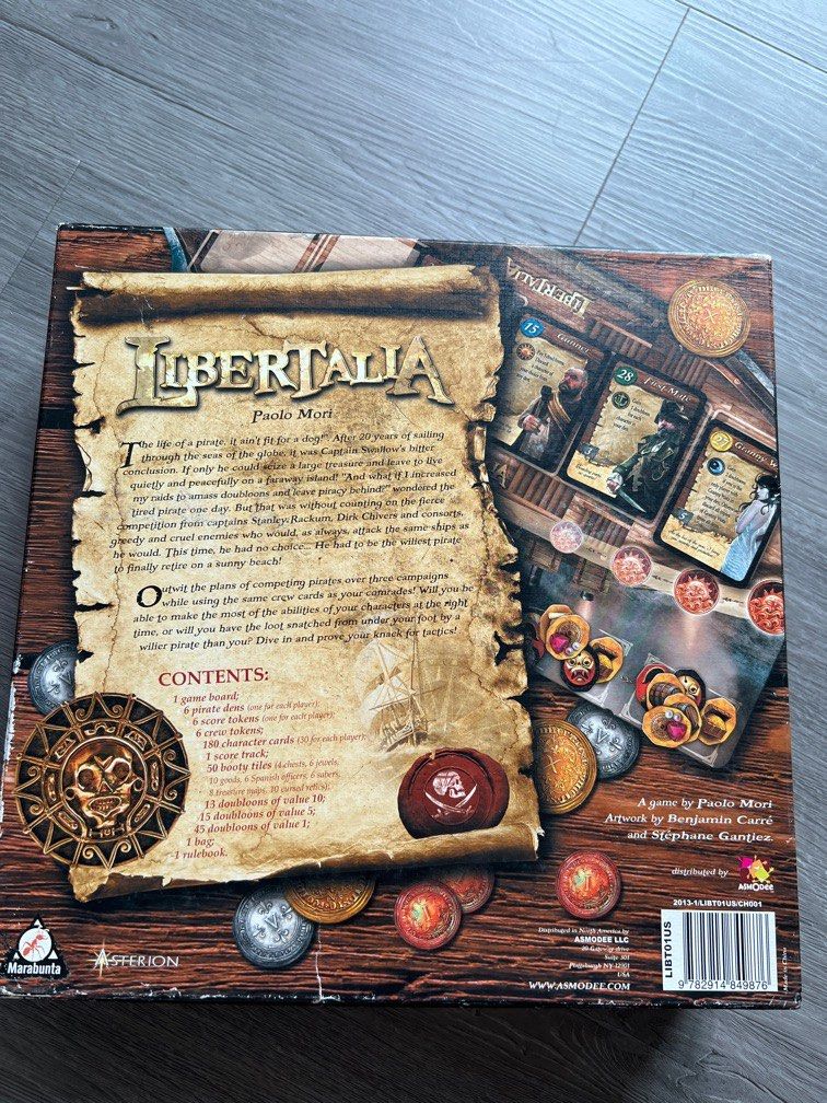 Libertalia board game, Hobbies & Toys, Toys & Games on Carousell