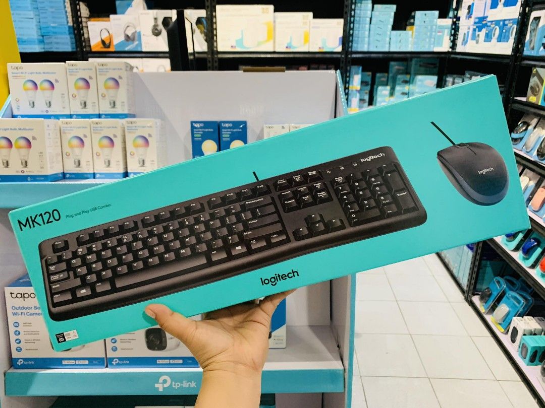 ⭐logitech Mk120 Corded Keyboard Mouse Combo Computers And Tech Parts And Accessories Computer