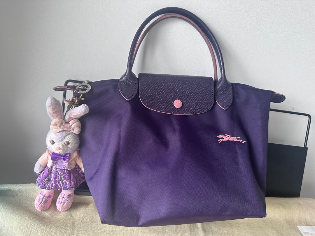 Longchamp Bag with Disney keychain, Luxury, Bags & Wallets on Carousell