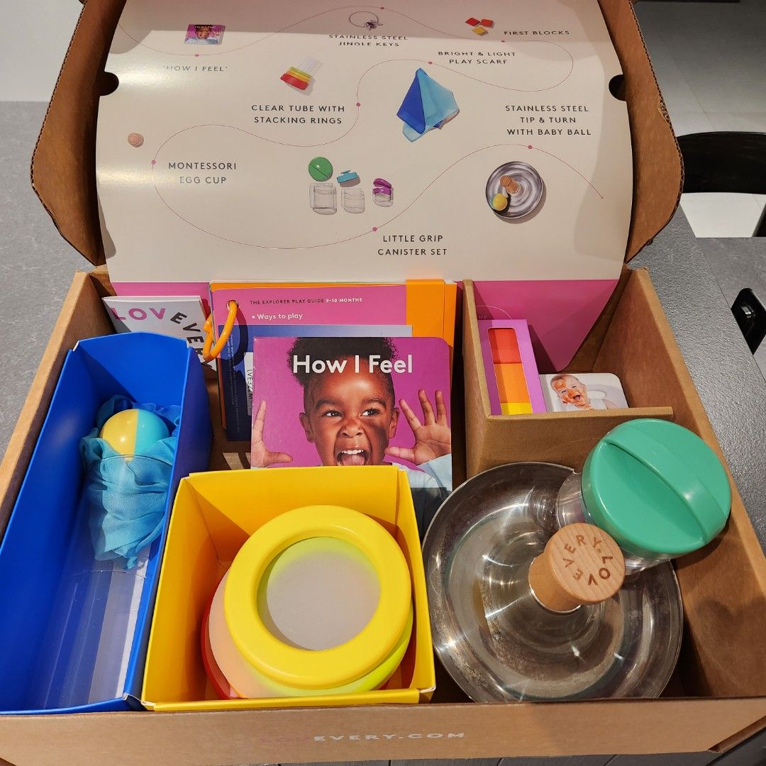 Lovevery The Explorer Play Kit, Sensory Educational Baby Toddler ...