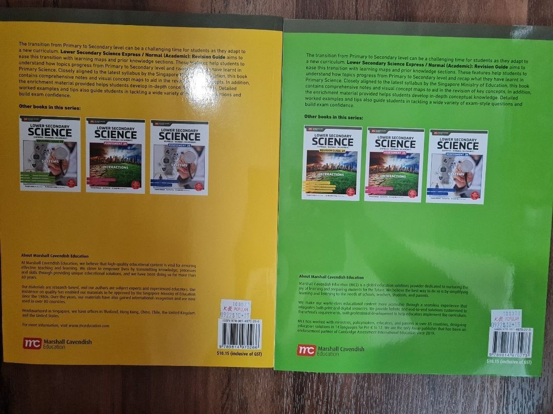 Lower Secondary Science Revision Guide 2A & 2B, Hobbies & Toys, Books ...