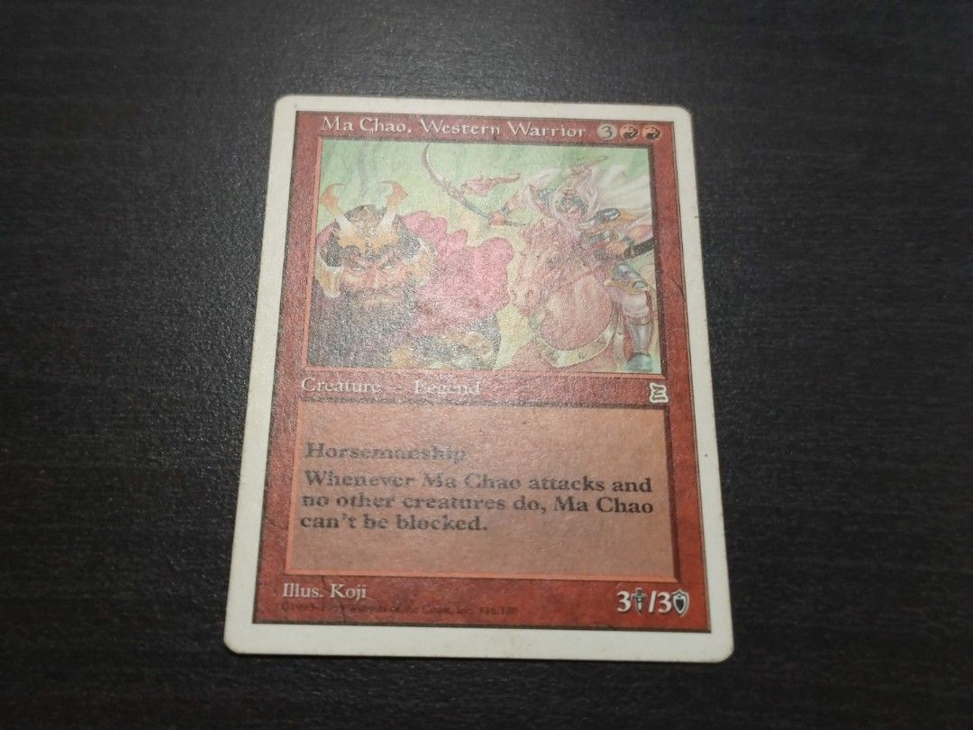Magic The Gathering MTG Ma Chao, Western Warrior, Hobbies & Toys, Toys ...