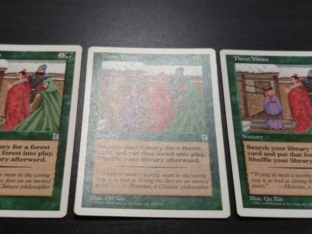 Magic The Gathering MTG Three Visit (Portal Three Kingdom), Hobbies ...