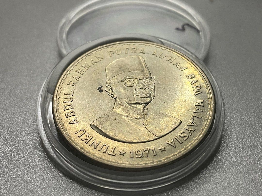 Malaysia RM5 1971 Tunku Abdul Rahman duit lama syiling, Hobbies & Toys ...