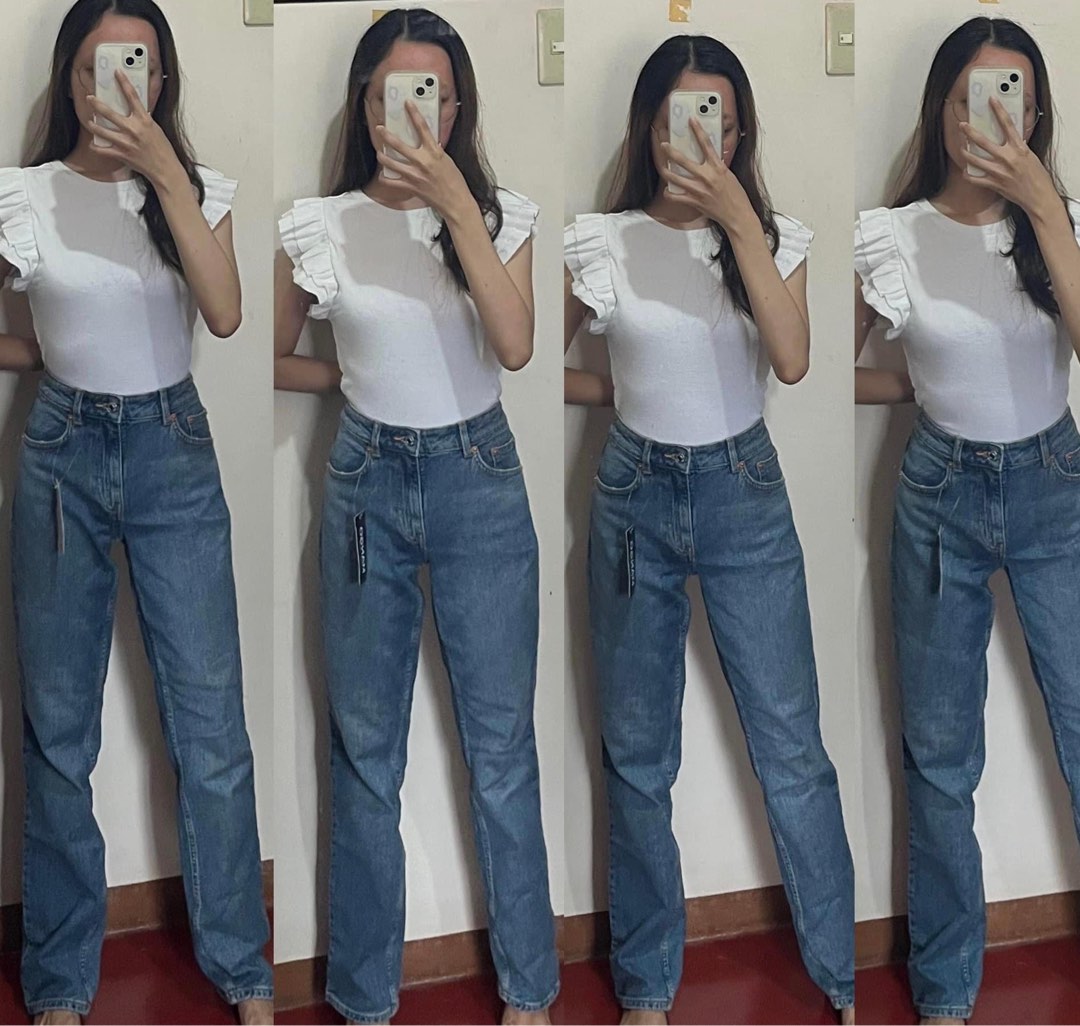 mango jeans, Women's Fashion, Bottoms, Jeans on Carousell