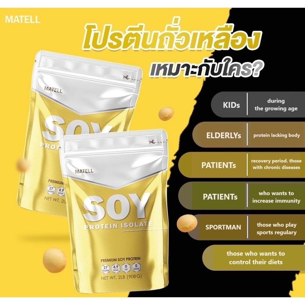 MATELL | SOY PROTEIN ISOLATE | UNFLAVORED/CHOCOLATE/VANILA/MATCHA GREEN ...