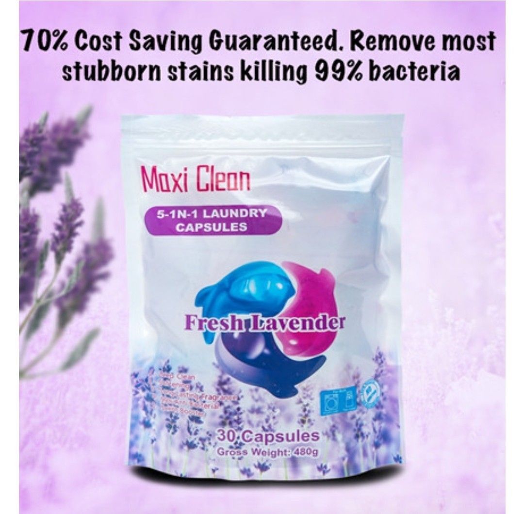 Maxi clean laundry capsules 30 pod, Furniture & Home Living, Cleaning ...