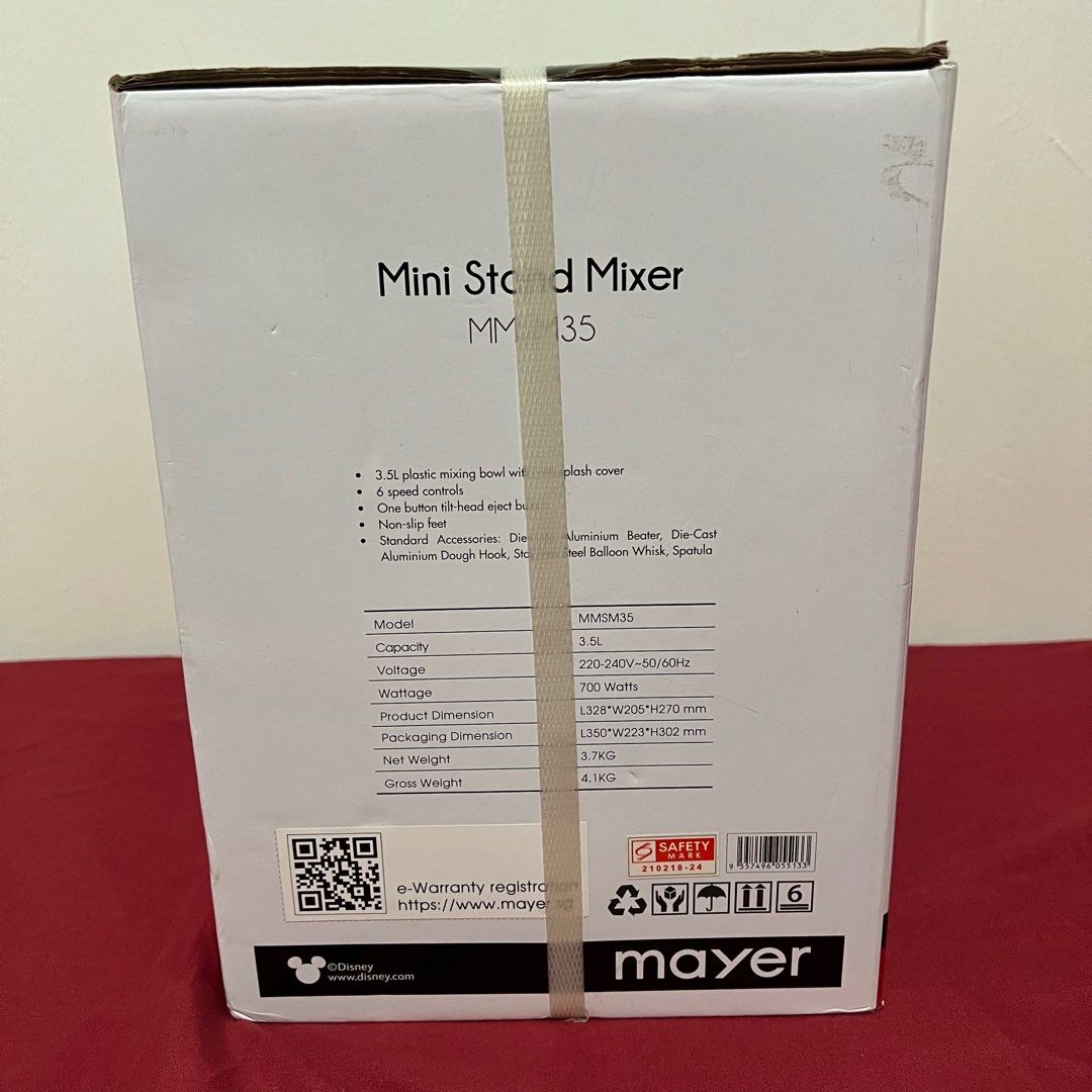 Mayer Mini Stand Mixer 3.5L (Mickey), TV & Home Appliances, Kitchen ...