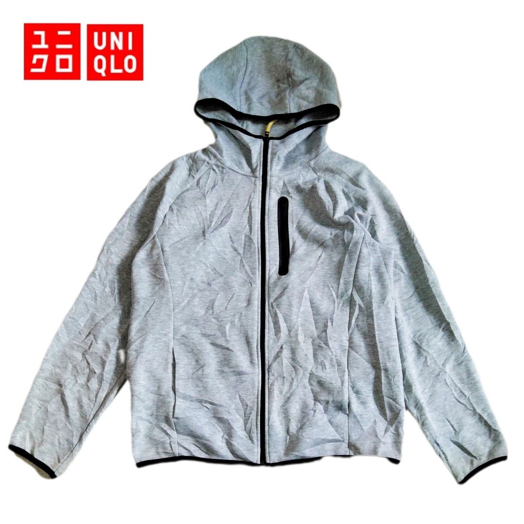 Men's Uniqlo Tech Fleece Zip Up Hoodie, Men's Fashion, Tops & Sets ...