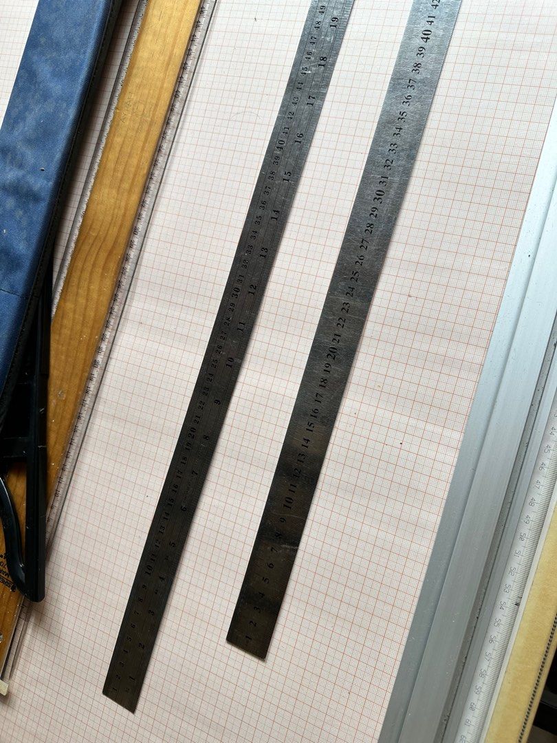 Metal Ruler 50 cm and 60cm, Hobbies & Toys, Stationary & Craft ...