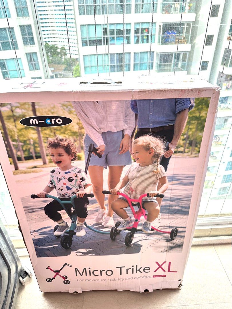 Micro Trike XL for bigger child Shocking pink with original box ...