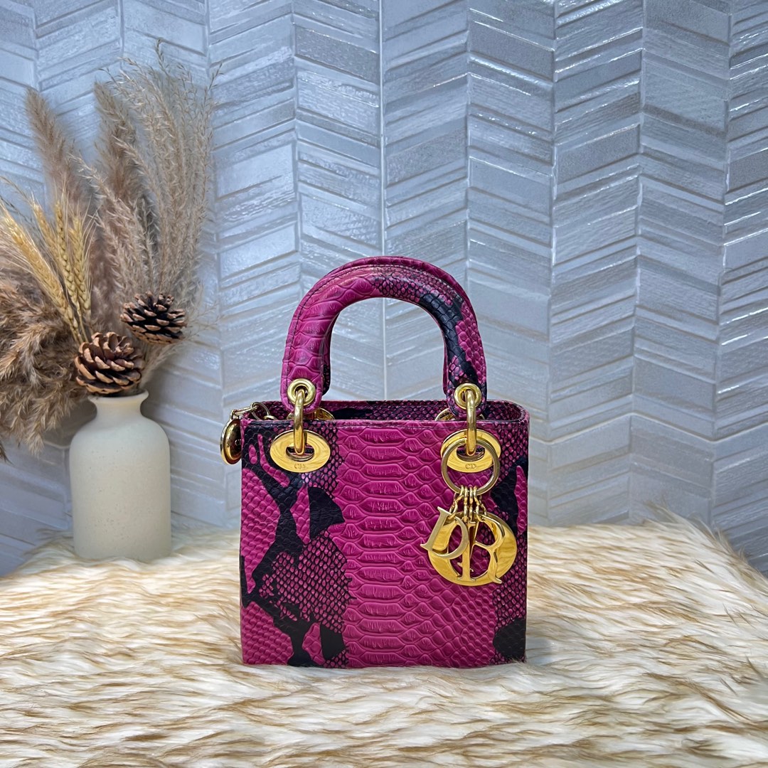 Mini Lady Dior in Exotic Python Leather, Luxury, Bags & Wallets on ...