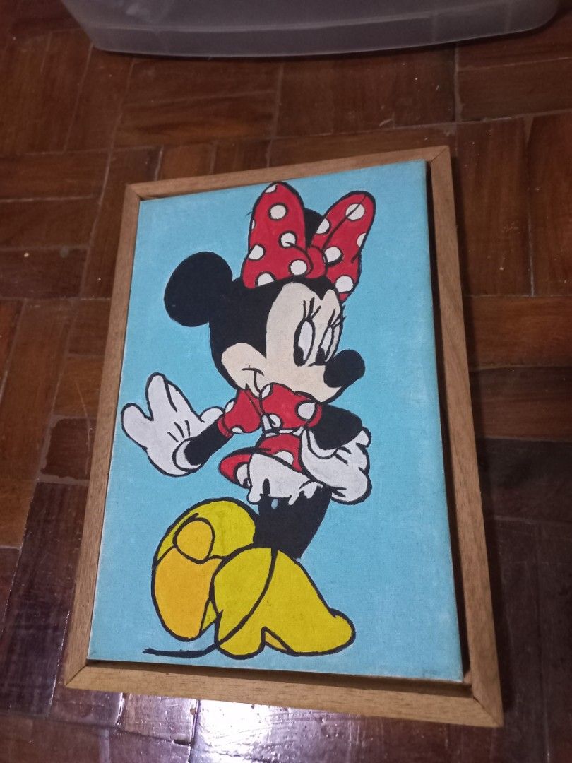 Minnie Mouse Painting, Hobbies & Toys, Stationary & Craft, Handmade ...