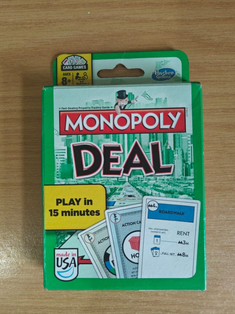 Monopoly Deal Card Game, Hobbies & Toys, Toys & Games on Carousell