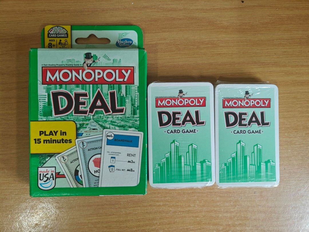 Monopoly Deal Card Game, Hobbies & Toys, Toys & Games on Carousell