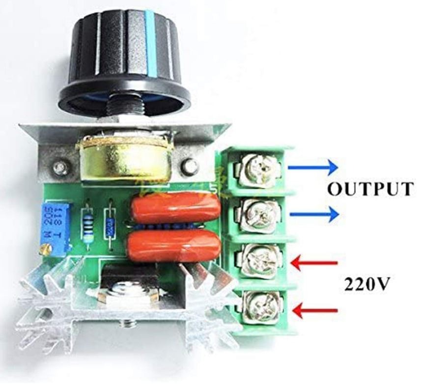 MOTOR SPEED CONTROLLER AC 50-220V 2000W 25A DIMMER, HIGH-POWER VOLTAGE ...