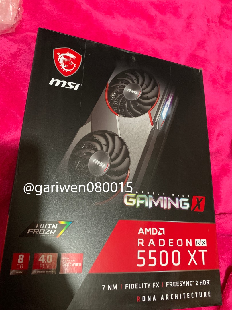 MSI Radeon RX 5500 XT Gaming X 8G, Computers & Tech, Parts ...