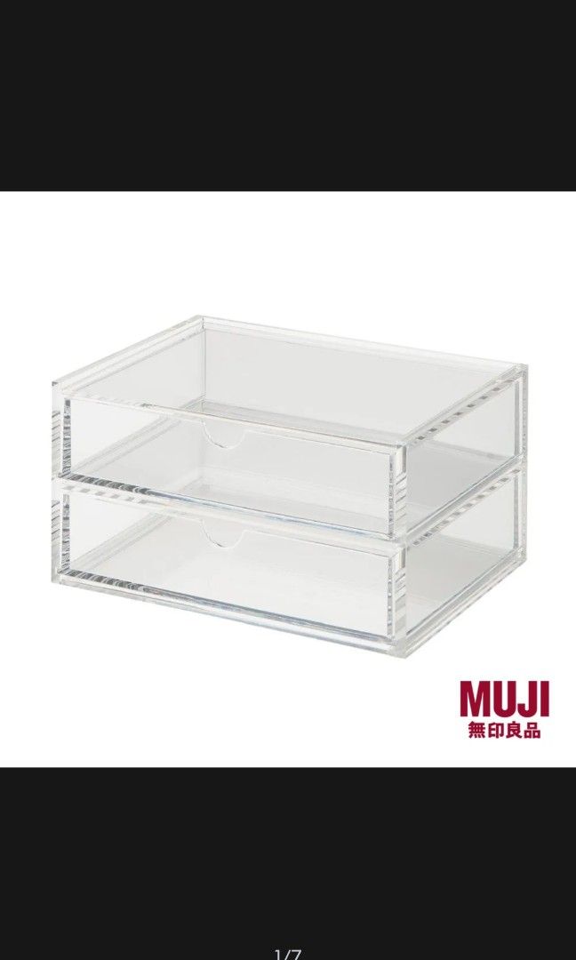 Muji Acrylic Storage Box, Women's Fashion, Jewelry & Organisers ...