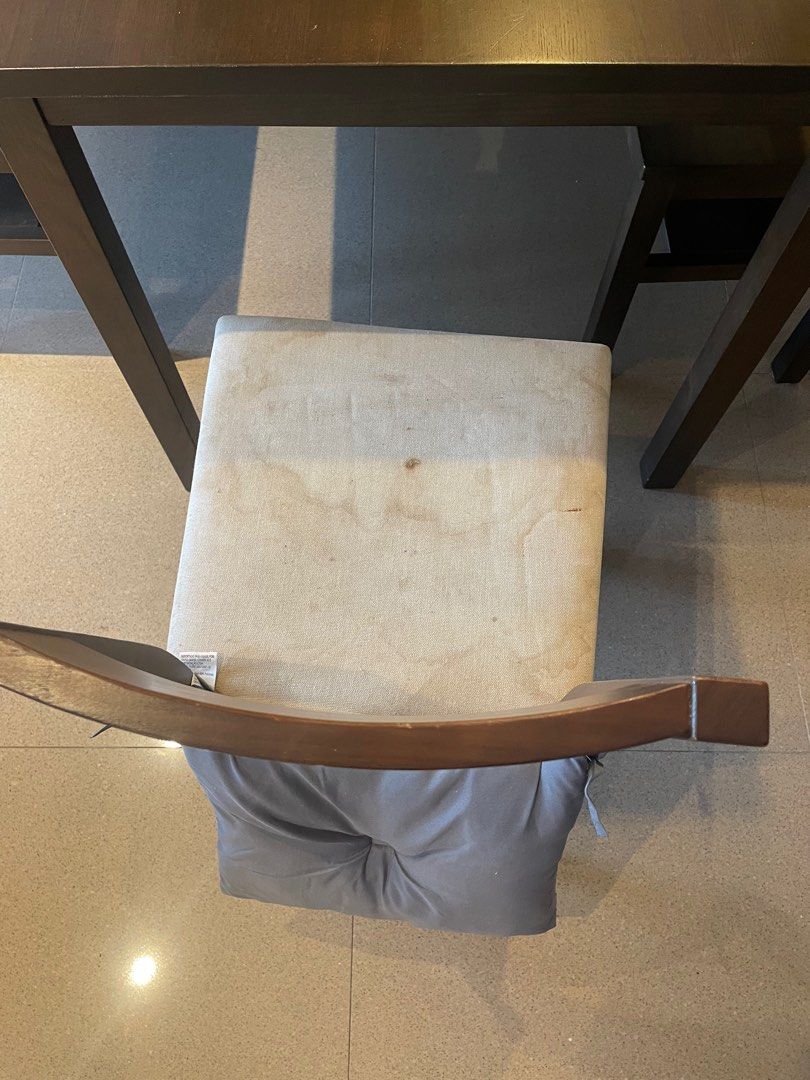 Muji dining table set with 2x benches and 2xchairs, Furniture & Home ...