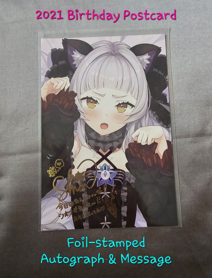 Murasaki Shion Hololive - Birthday / Anniversary |Limited Edition Handwritten Handsigned ...