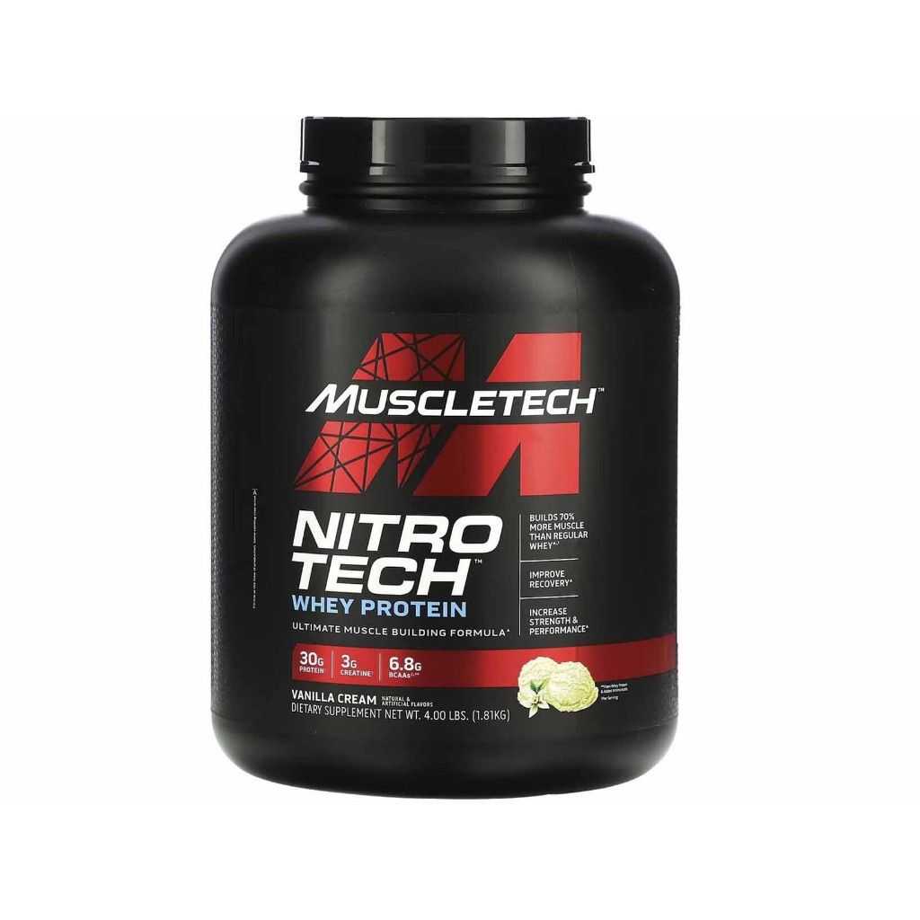 MuscleTech NitroTech Whey Protein with Creatine 4Lbs - Brand New ...