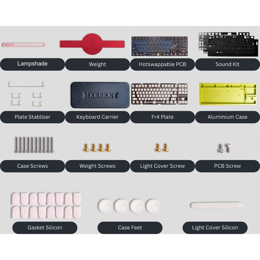 MXRSKEY Y80 TK 80% GASKET MECHANICAL KEYBOARD DIY KIT, Computers & Tech ...
