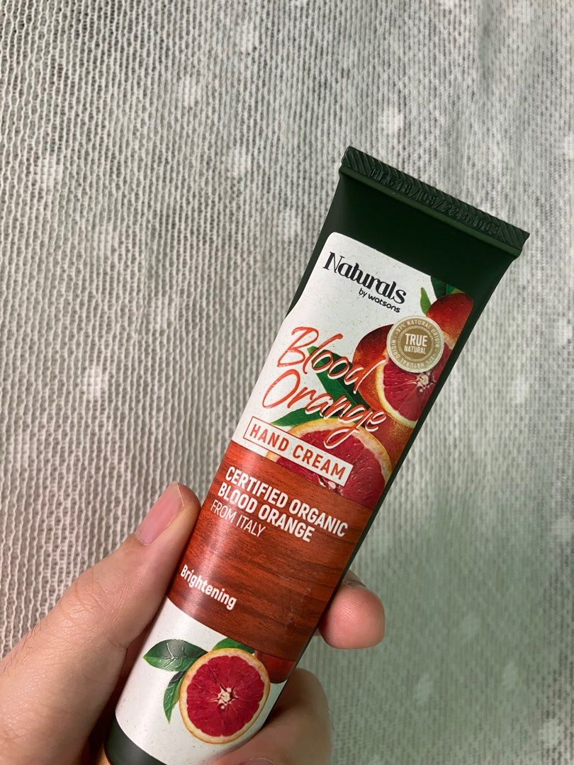 Natural by watsons blood orange hand cream, Beauty & Personal Care ...