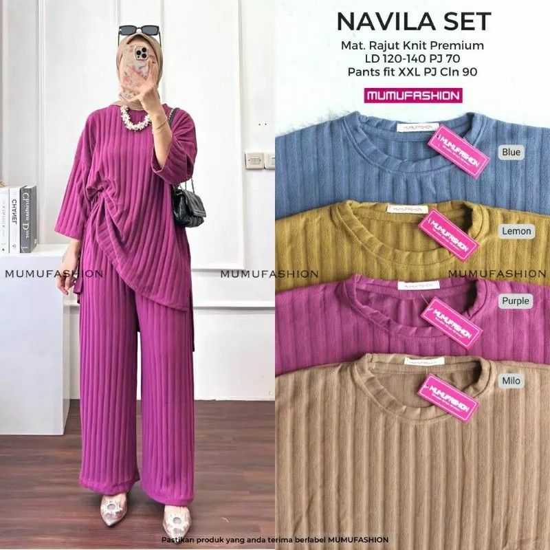 Navia Set, Women's Fashion, Muslimah Fashion, Baju Kurung & sets on ...