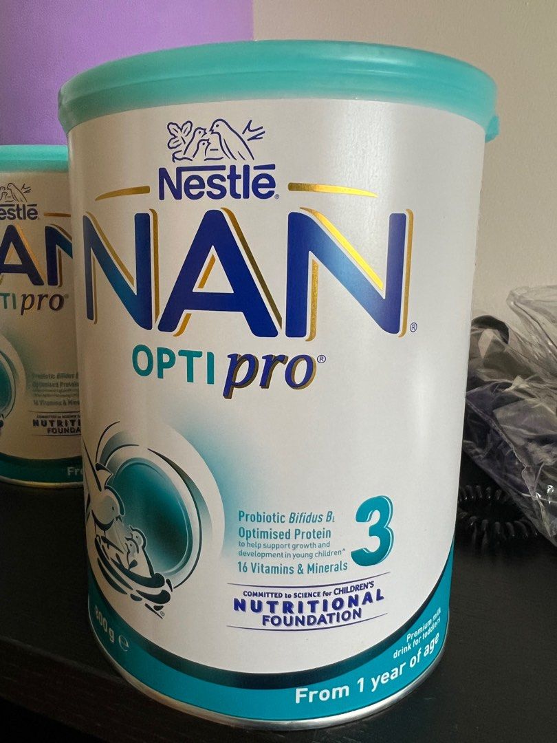 2 no.s Nestle NAN opti Pro 3 800g Milk powder, Babies & Kids, Nursing ...