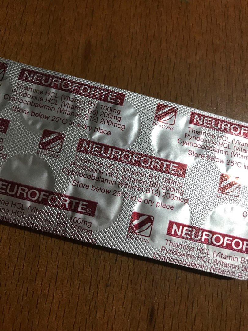 Neuroforte Vit B1 B6 B12, Health & Nutrition, Health Supplements ...