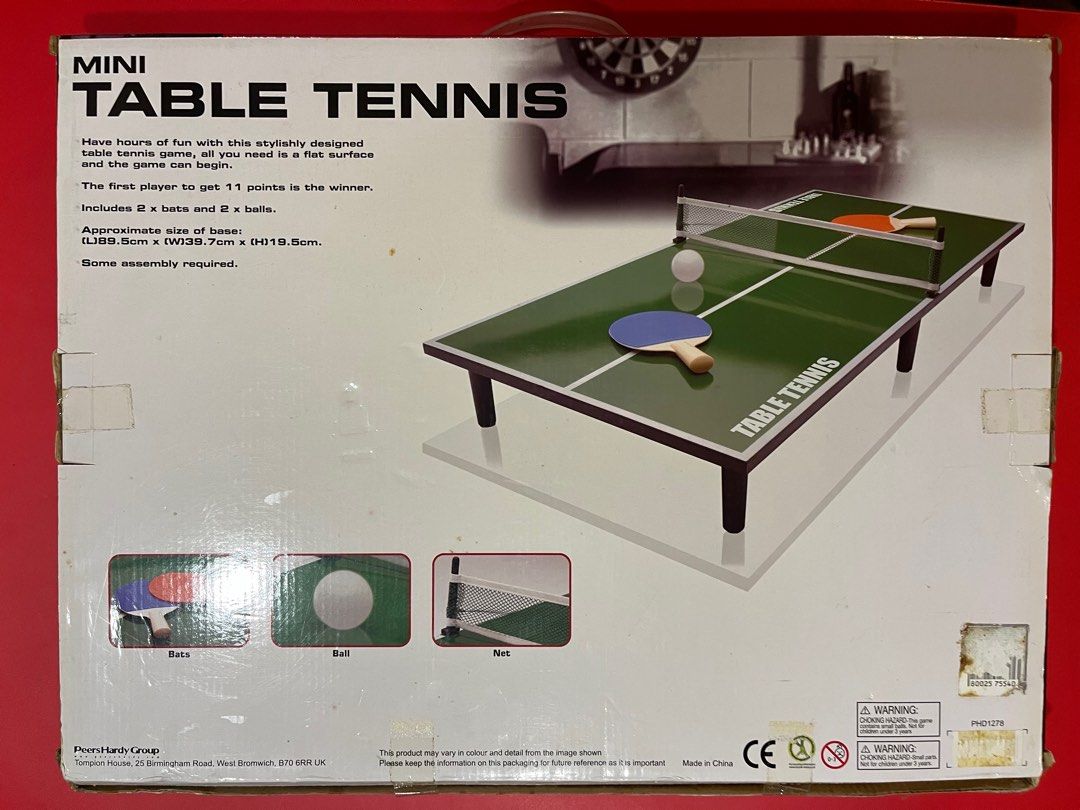 Never Used, just kept in storage MINI Table Tennis set, Hobbies & Toys ...