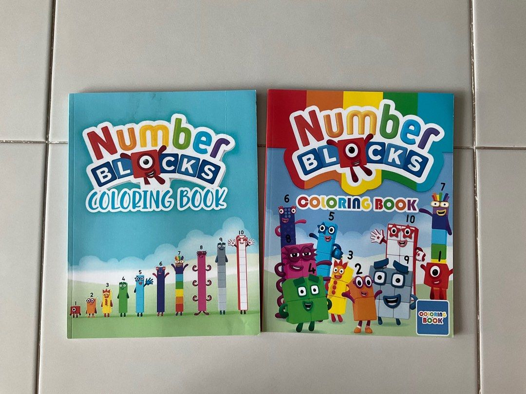 New - Numberblocks Colouring Books, Hobbies & Toys, Books & Magazines ...