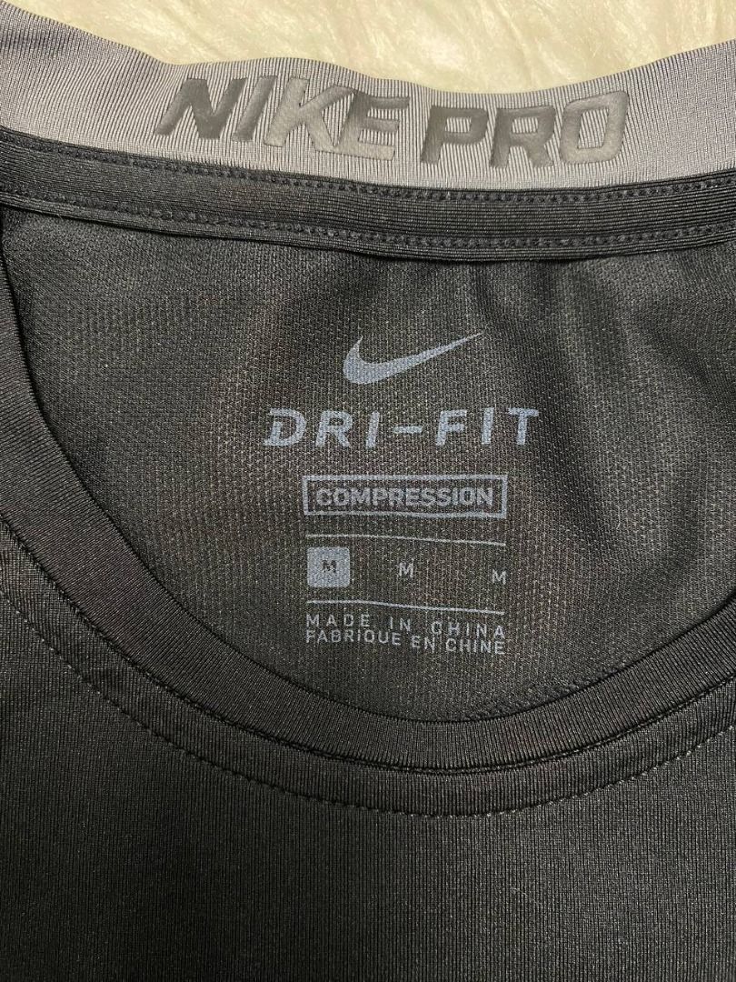 NIKE PRO Dri-Fit Compression Shirt Gym/Sport Active Wear, Men's Fashion ...